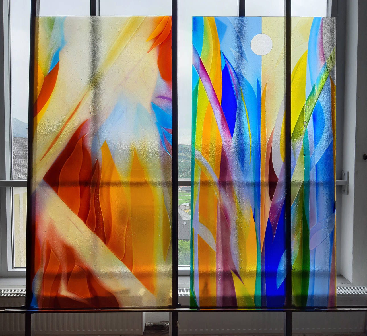 DENKmal FRIEDEN – Glasgestaltung Pollheimer Park, Wels, Austria 2022 ...